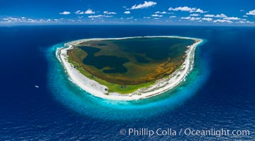 Clipperton Island, Aerial Panoramic Photo, France, #32929