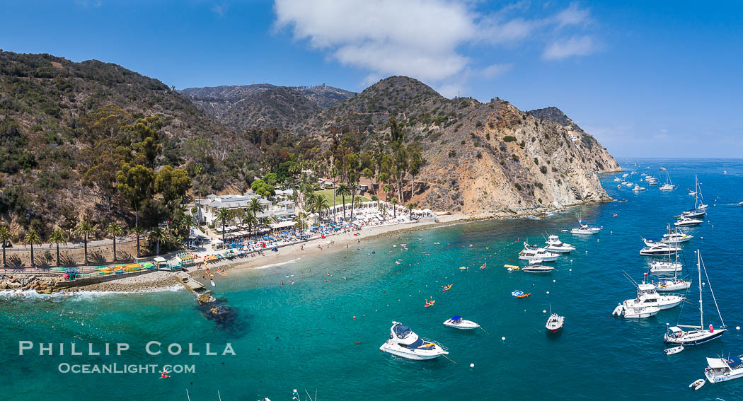 Aerial Photo of Descanso Cove, Catalina Island, Avalon, California