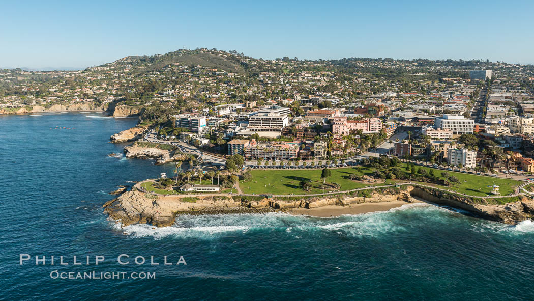 Aerial Photo of La jolla Cove, #30742, Natural History Photography