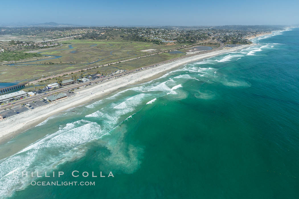 Aerial Photo of Rip Currents off San Elijo State Beach, Encinitas ...