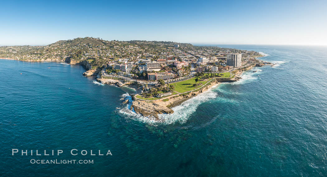 Aerial Photo of Scripps Park and La Jolla Cove, California, #30784
