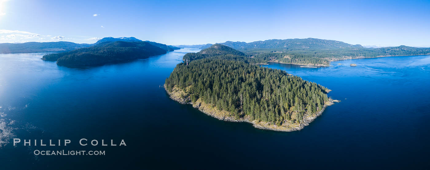 Aerial Photo of Seymour Narrows, British Columbia, Canada, #34493