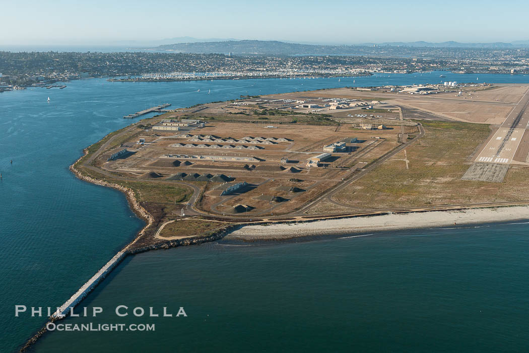 Aerial Photo of Zuniga Point and North Island, San Diego, California