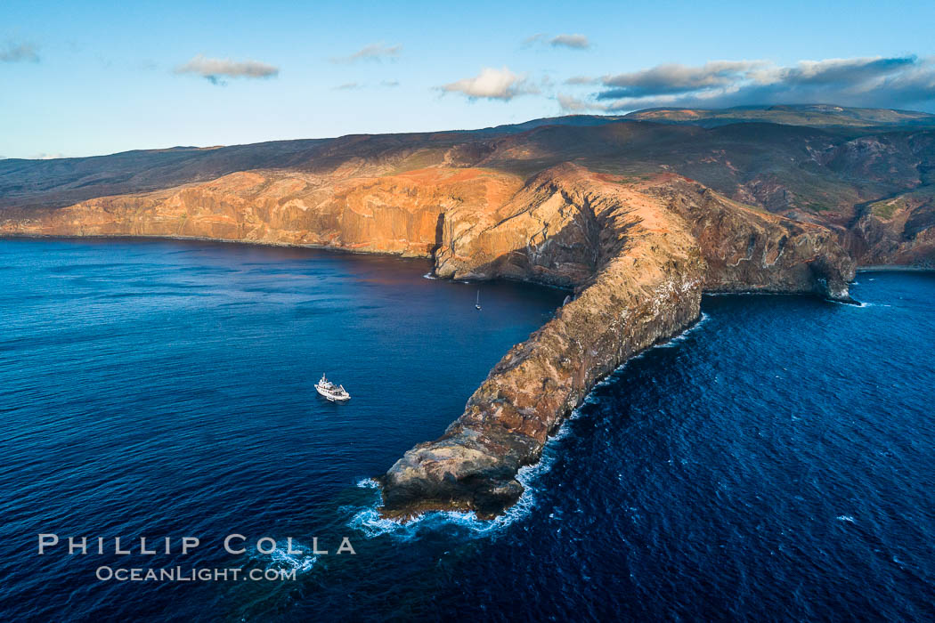 Cabo Pearce, Socorro Island, Mexico, Aerial Photo, Socorro Island, Baja ...