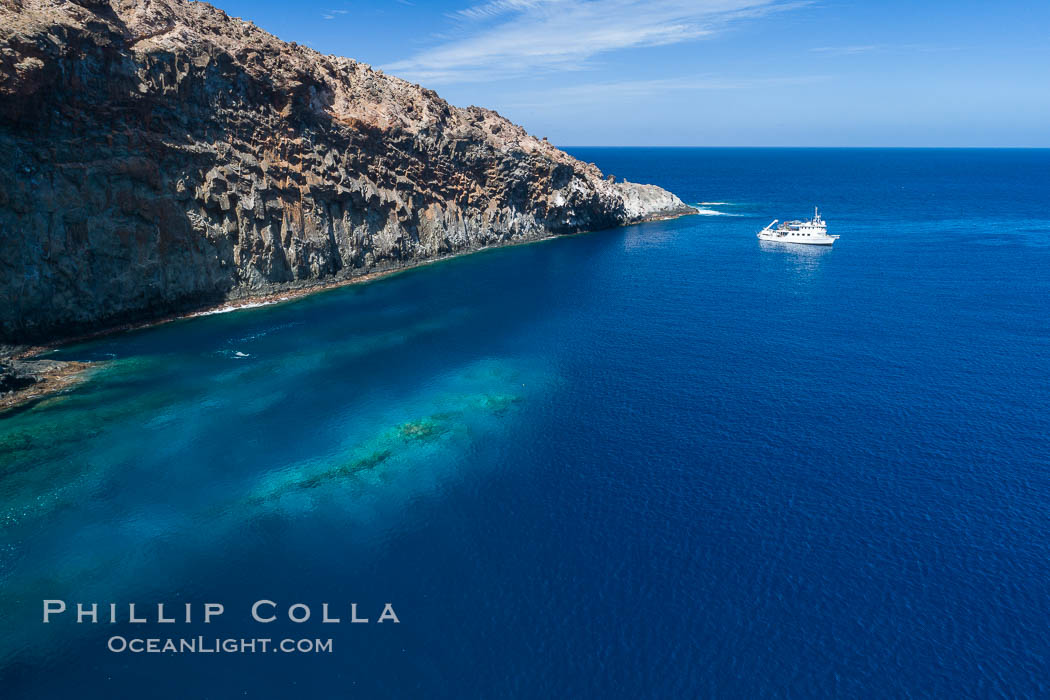 Cabo Pearce, Socorro Island, Mexico, Aerial Photo, Socorro Island, Baja ...