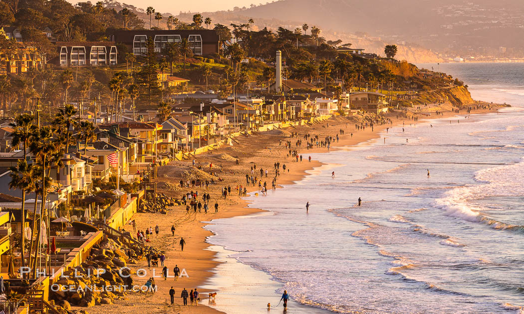 Del Mar Beach at Sunset, California, #35068