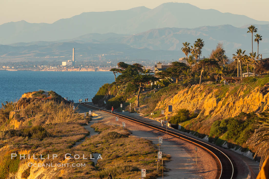 Del Mar Railroad Tracks and Coastline, #35111