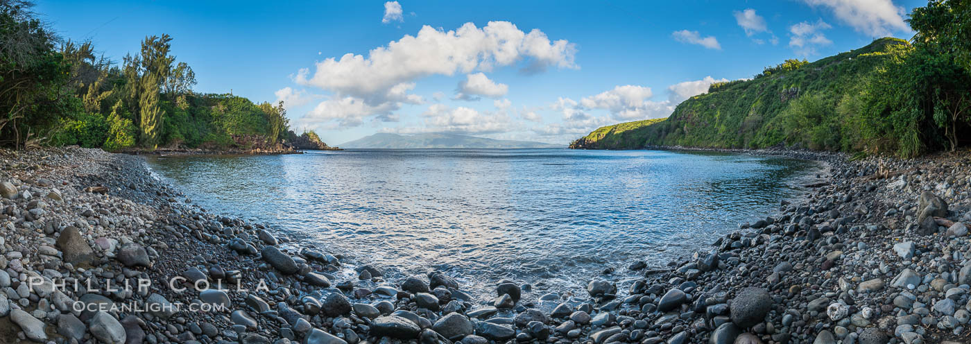 Honolua Bay in West Maui, Molokai in Distance, Maui, Hawaii, #34527