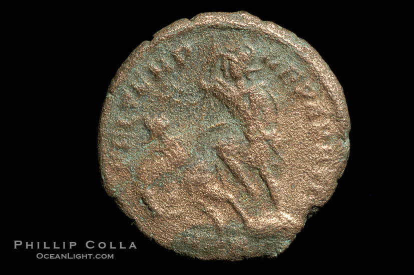Photo of Roman emperor Constantius II (337-361 A.D.), depicted on ...