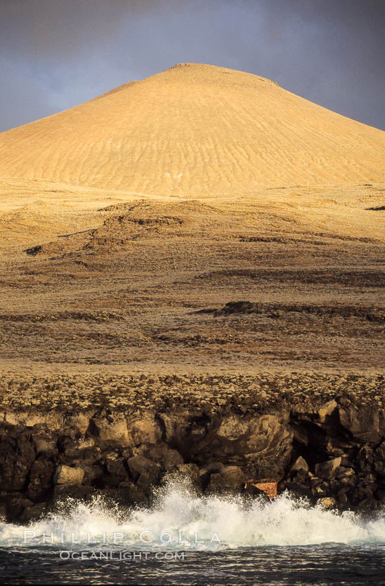 Volcanic cinder cone at Isla Guadalupe, Guadalupe Island, Baja ...